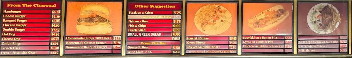 Menu at Square Boy restaurant, Toronto