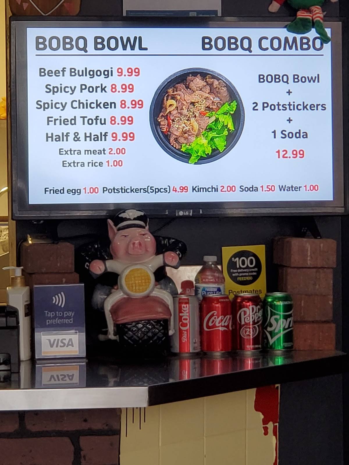 Menu at BOBQ restaurant, St. Louis