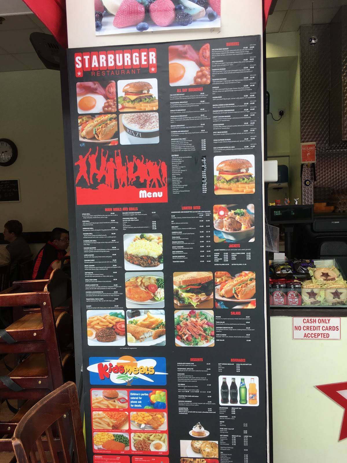 Menu at Starburger restaurant, Hemel Hempstead, Unit K2, The Marlowes ...