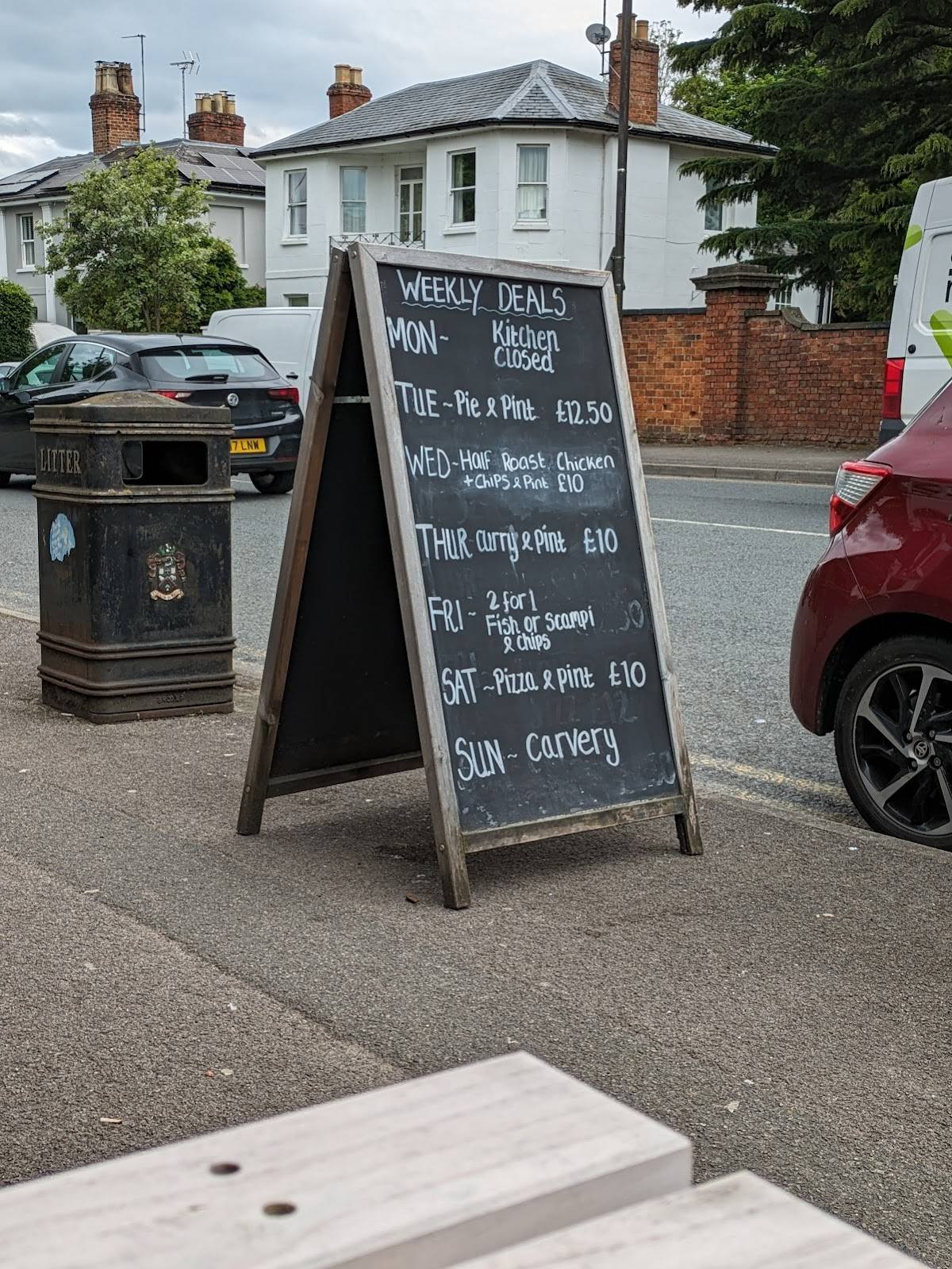 Menu at London Inn steakhouse, Cheltenham