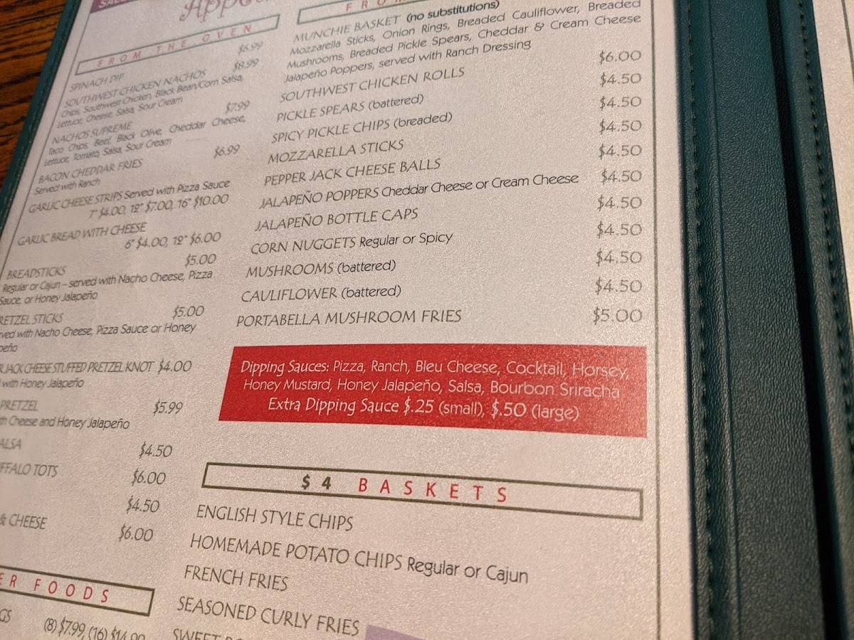 Menu at The Pickle steakhouse, Markle