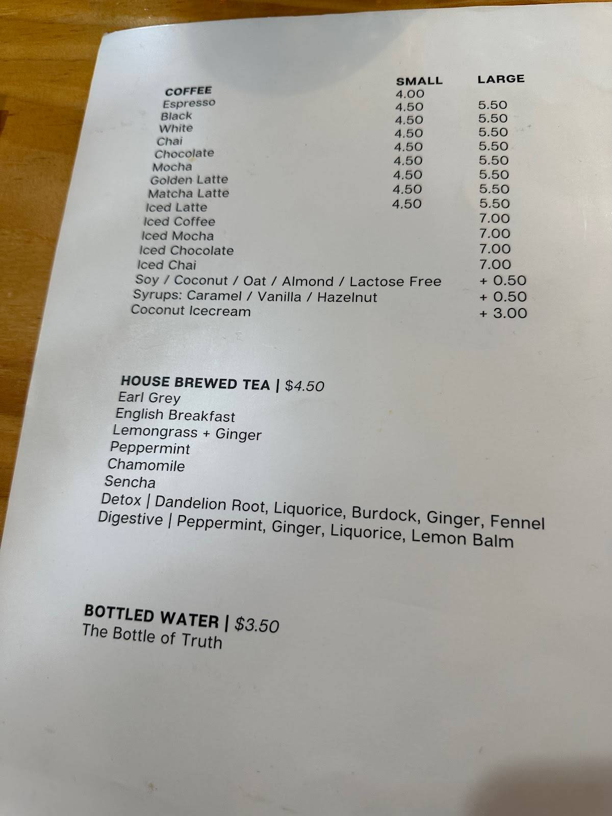 Menu at Store Sixty One - Traralgon Cafe, Traralgon