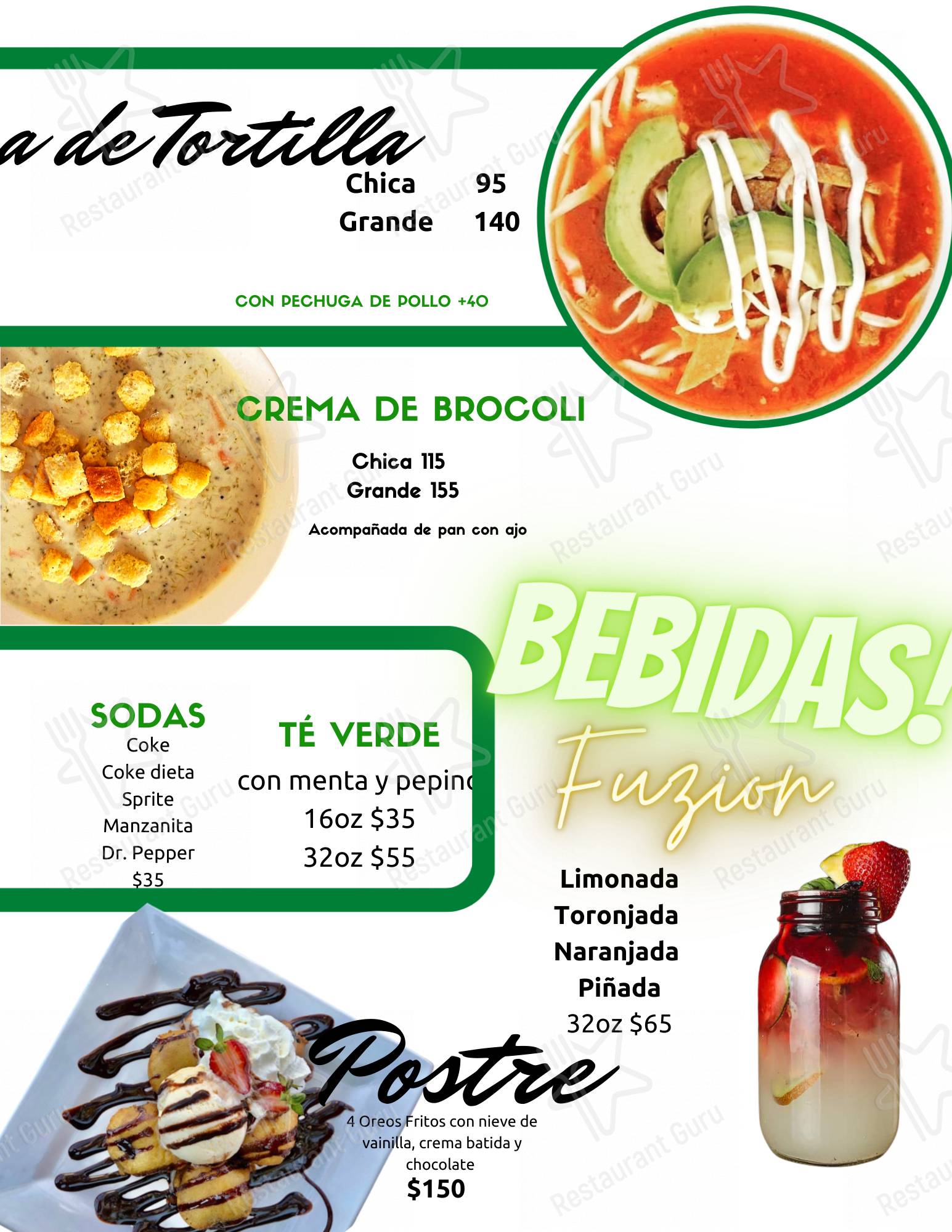 Menu at Sub Factory Deli & Bistro restaurant, Ensenada