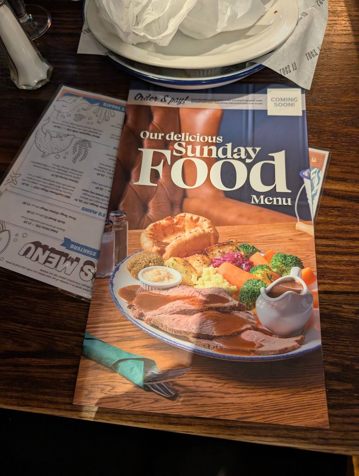 Menu at Sugar Mill restaurant, Bourne