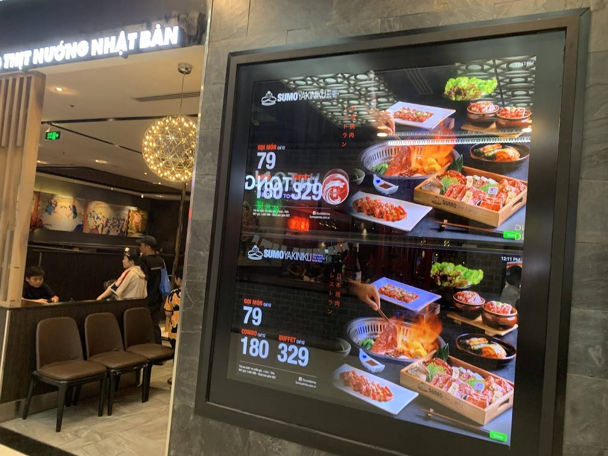 Menu at Sumo Yakiniku BBQ, Ho Chi Minh City, TTTM Vạn Hạnh
