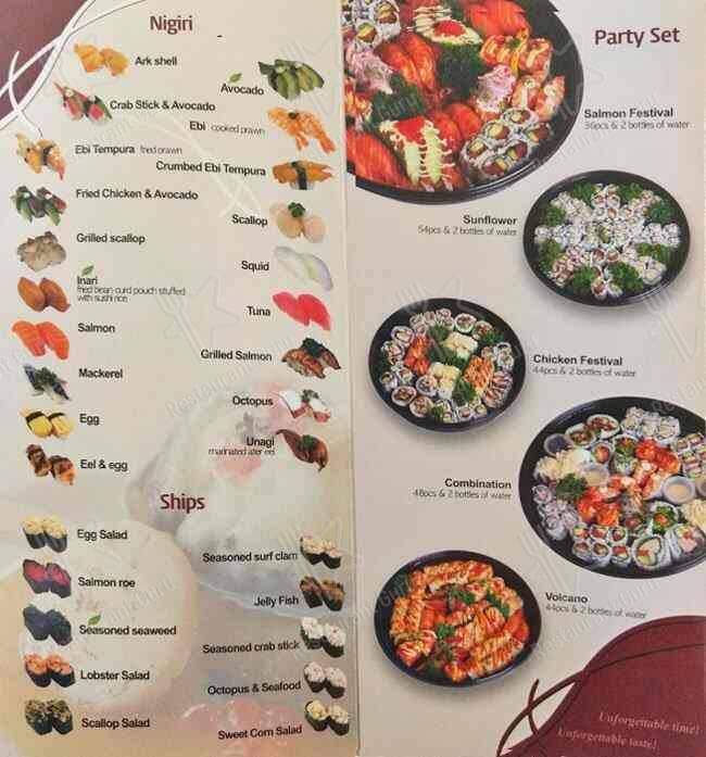Carta del restaurante Sushi Bay, Rouse Hill, Windsor Rd