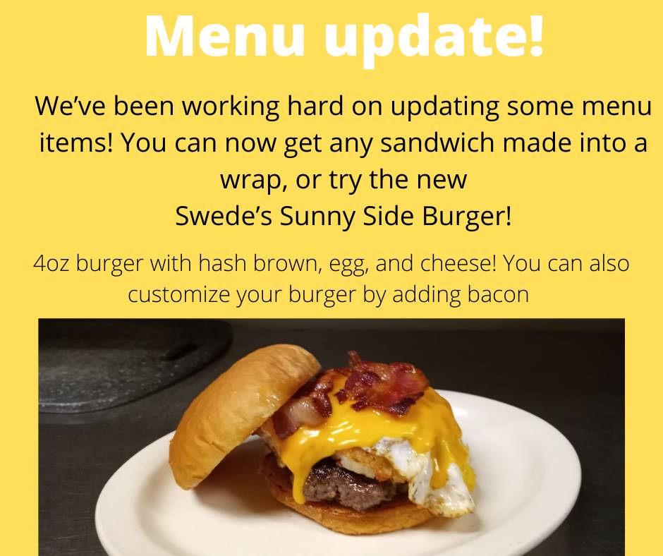 Menu at Swede's Swing Inn pub & bar, Ferryville