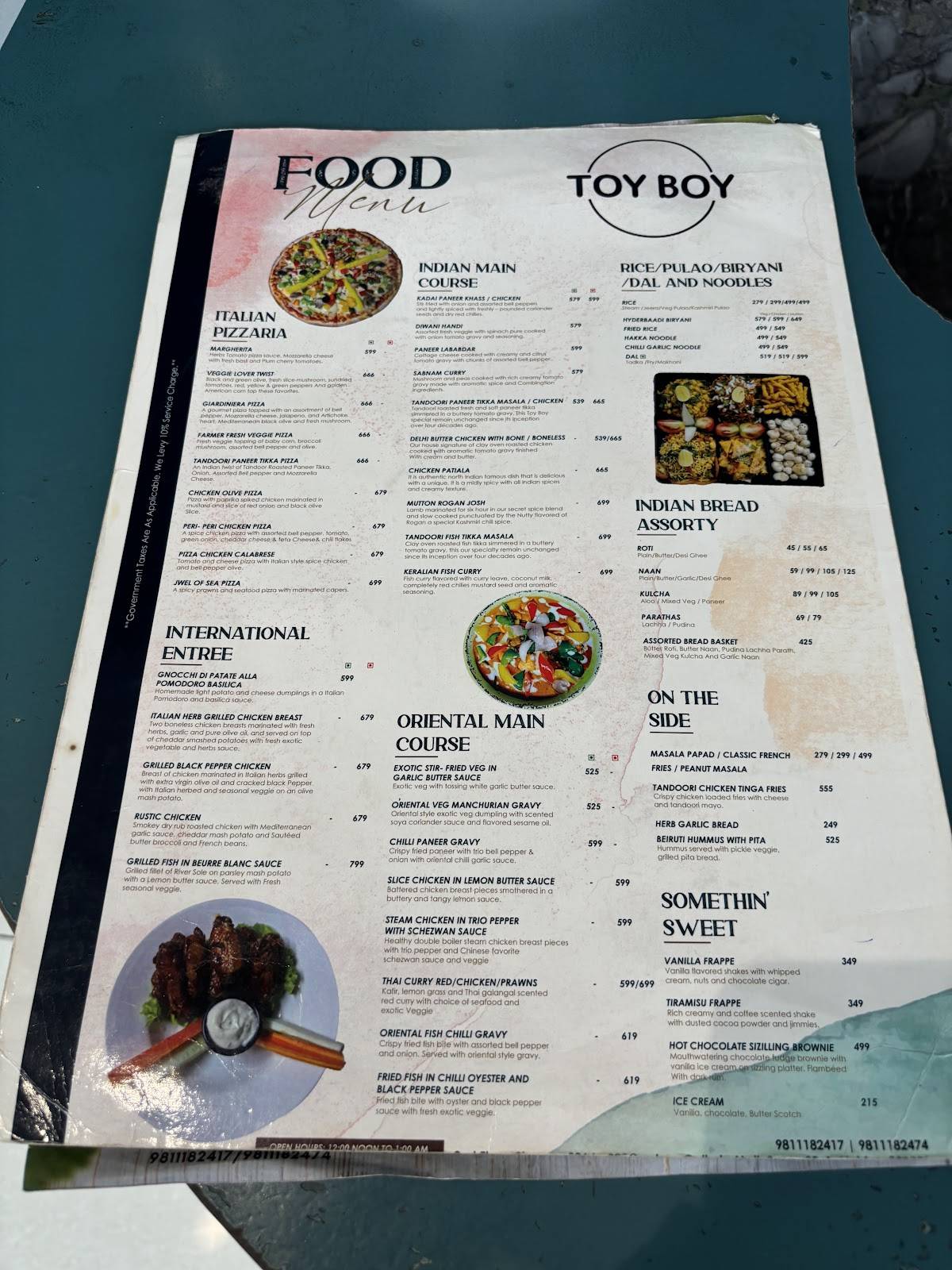 Menu at TOY BOY, Noida, Unit no 326-329