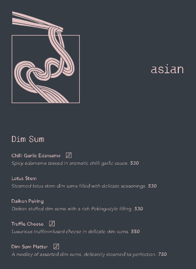 Menu at TRITON, Ahmedabad