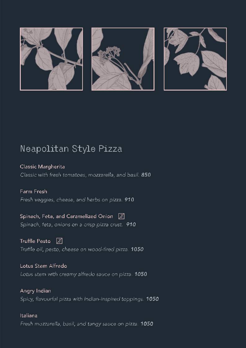 Menu at TRITON, Ahmedabad