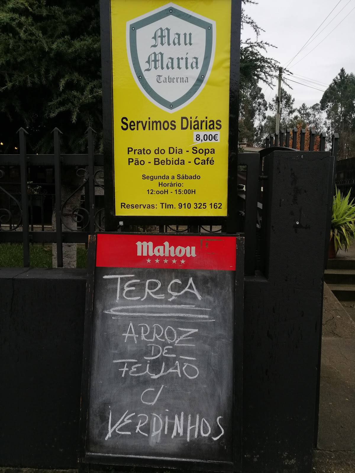 Menu em Taberna Mau Maria restaurante, Guimaraes, R. de Santa Maria 3319