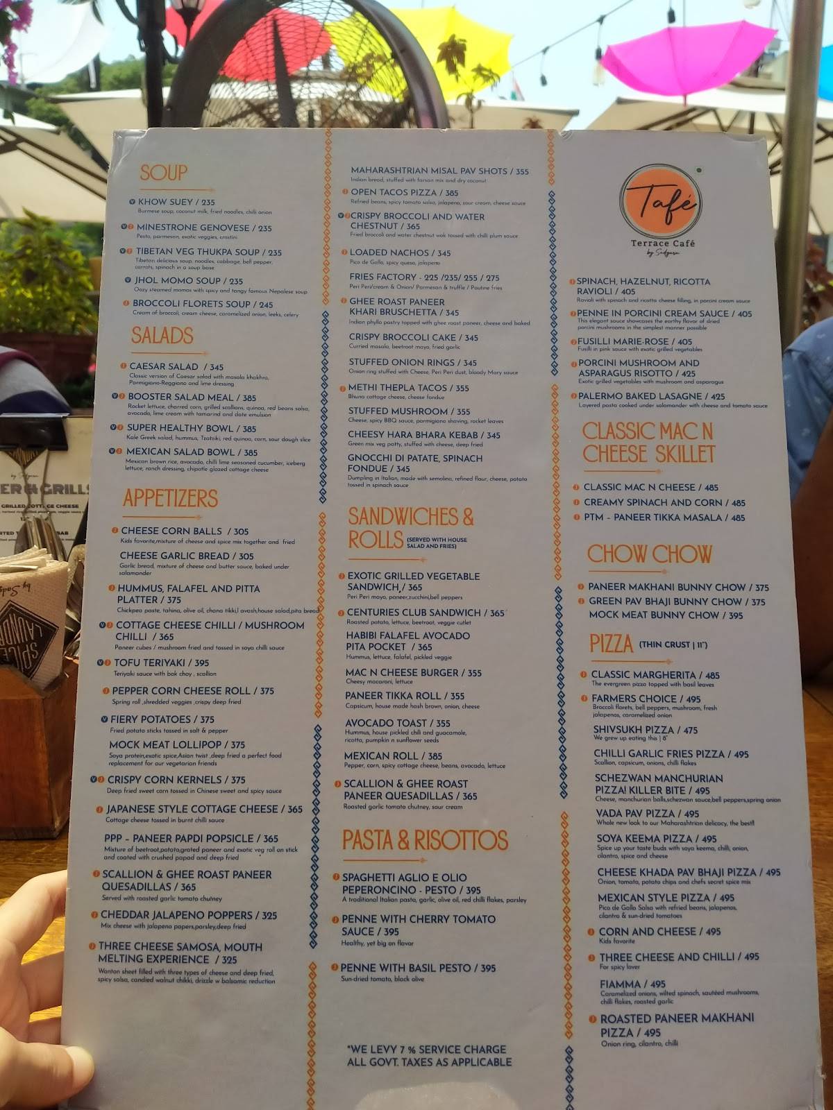 Menu at Spice Laundry, Mumbai, 2nd floor