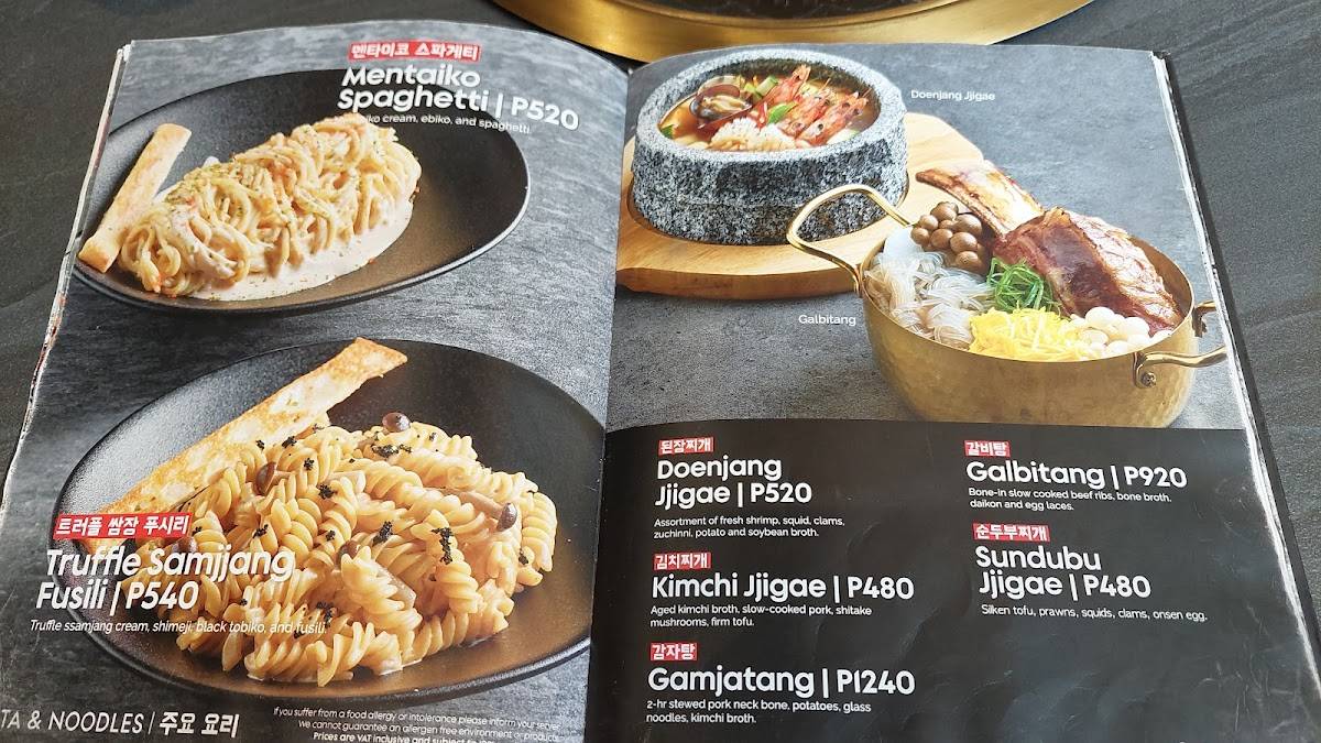 Menu at Jin Joo Korean Grill - Bonifacio High Street restaurant, Taguig