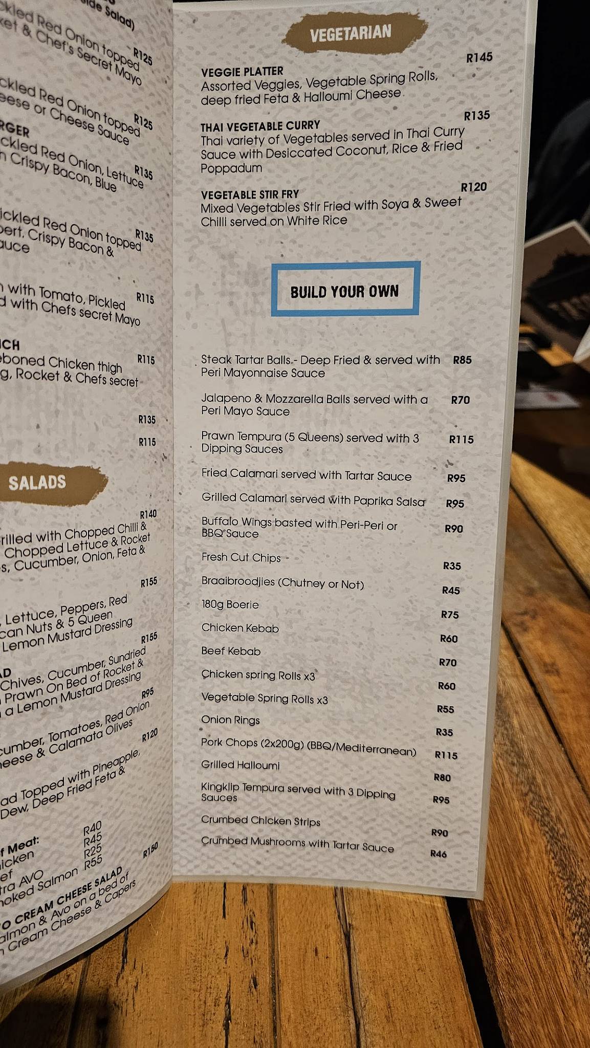 Menu at Taso's Bar & Grill Ballito, Dolphin Coast