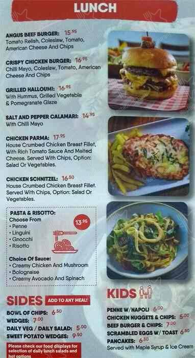 Menu at Tek Cafe, Somerton