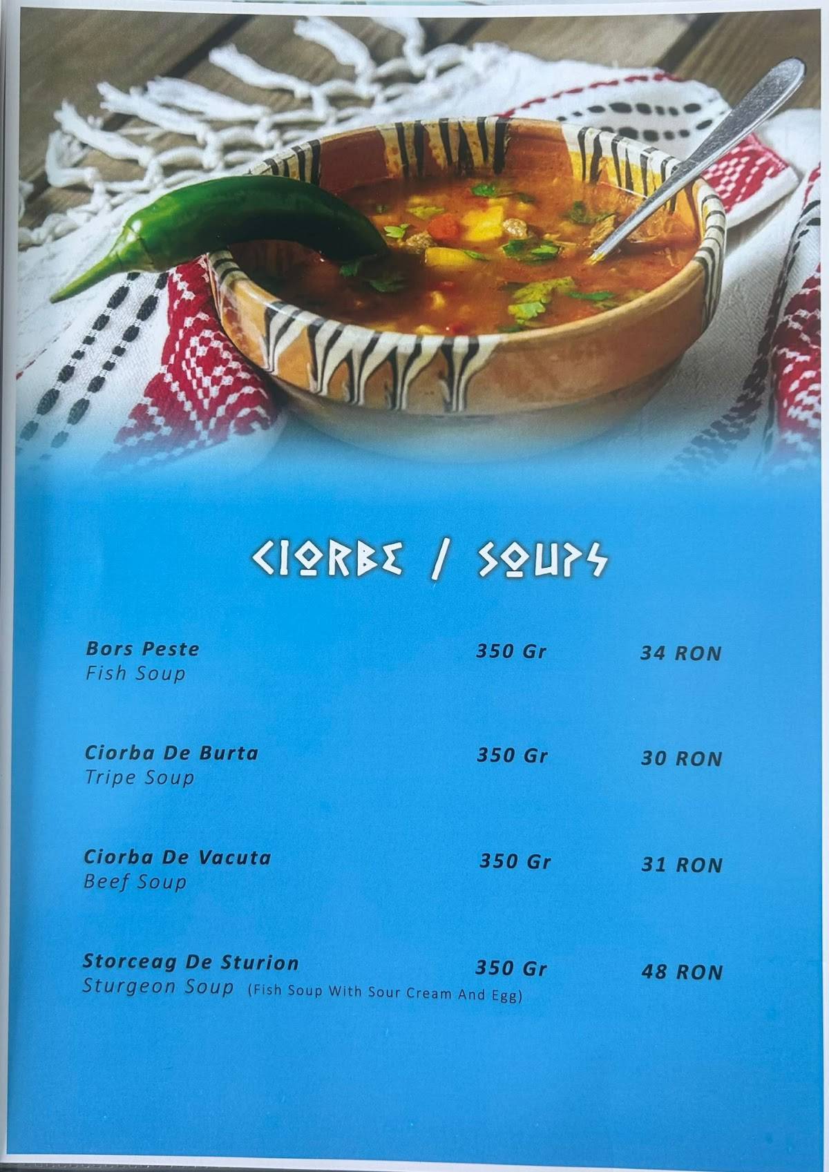 Menu at Terasa Restaurant White&Blue, Năvodari