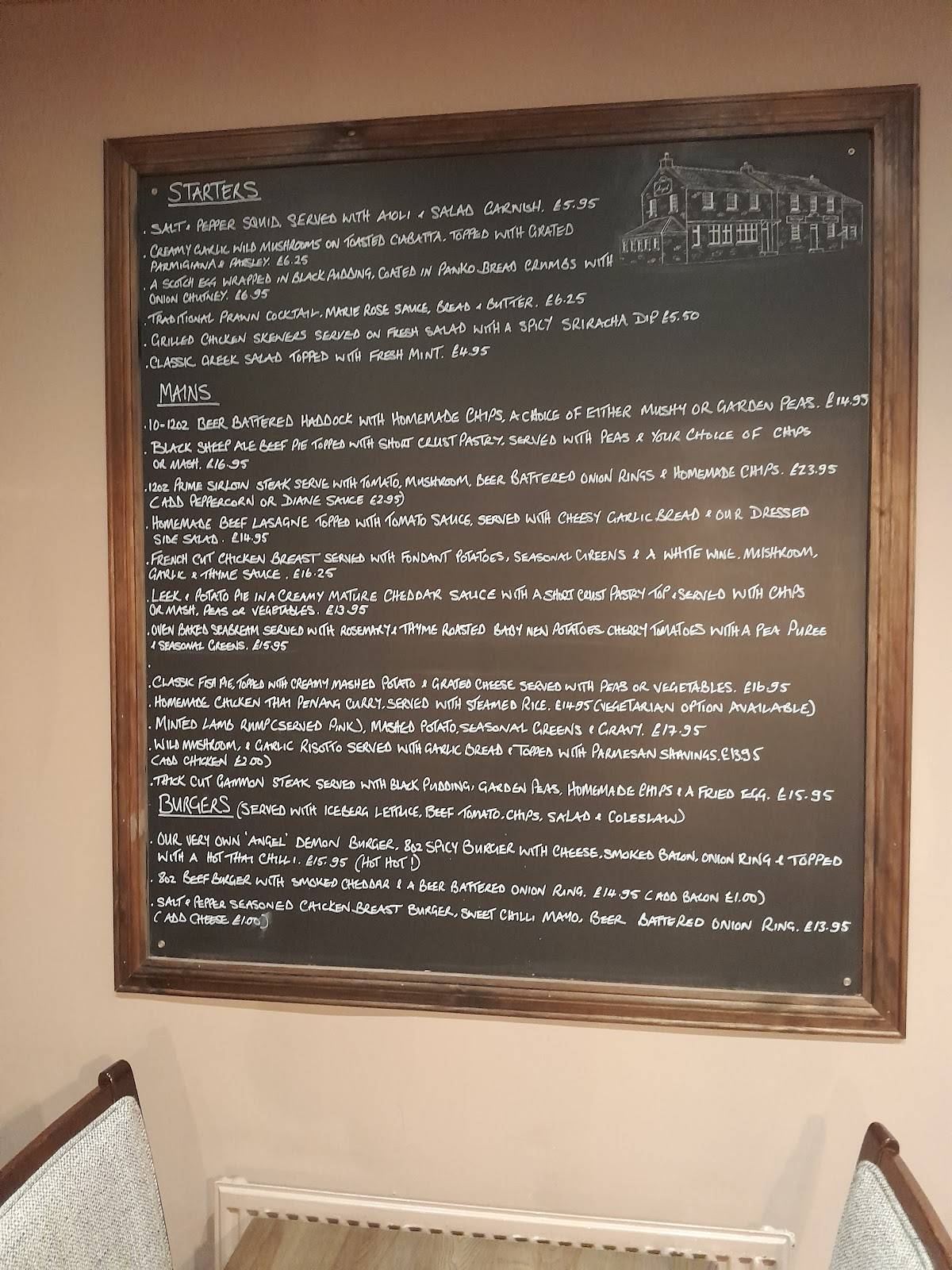 Menu at The Angel pub & bar, Pontefract