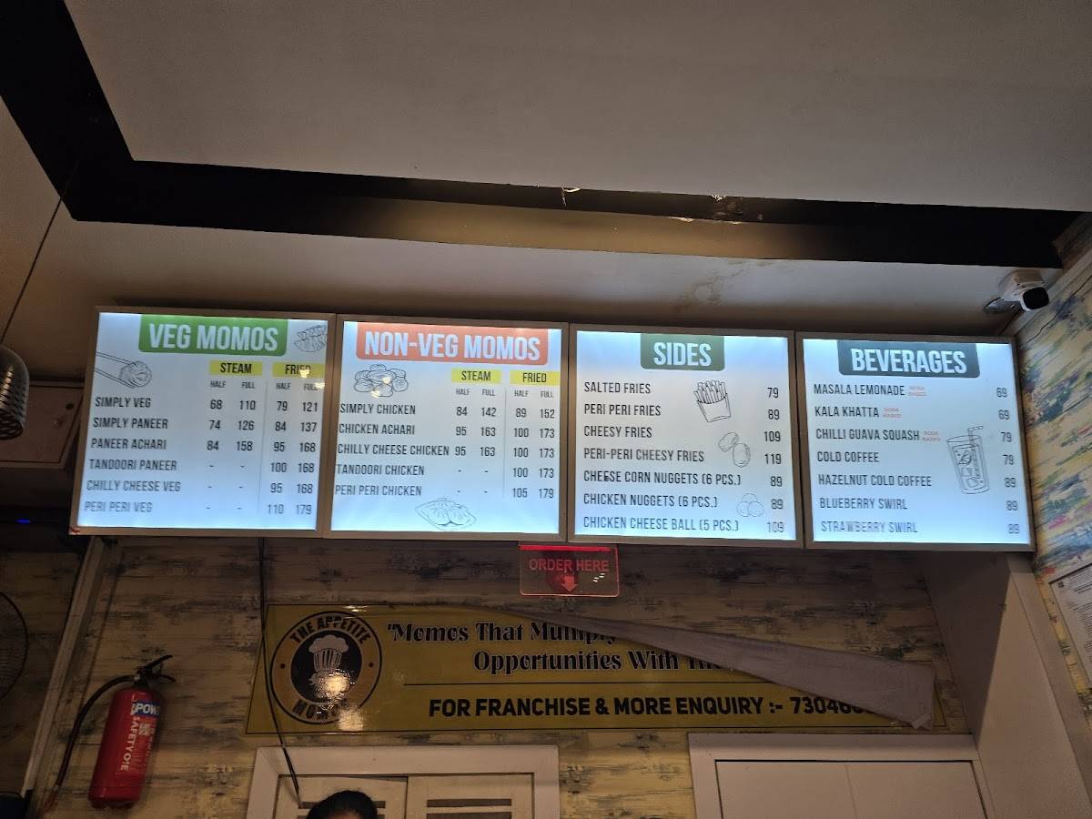 Menu at The Appetite Momos, Thane, opp. ICICI Bank