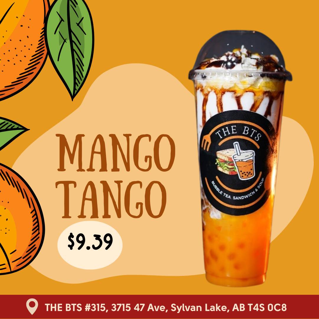 Carta del café The BTS, Sylvan Lake