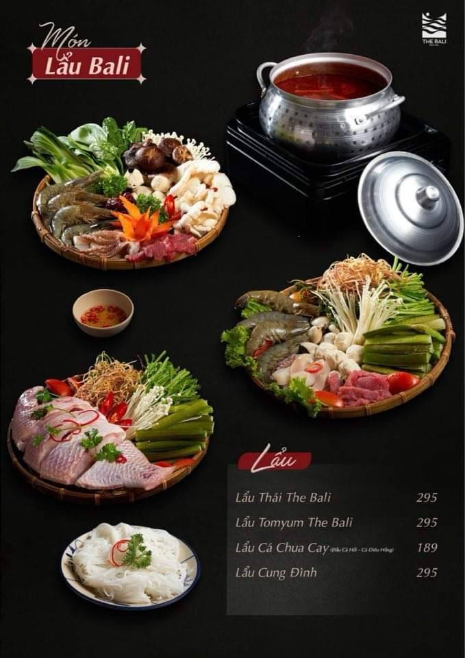 Menu at The Bali - Grill To Chill restaurant, Ho Chi Minh City