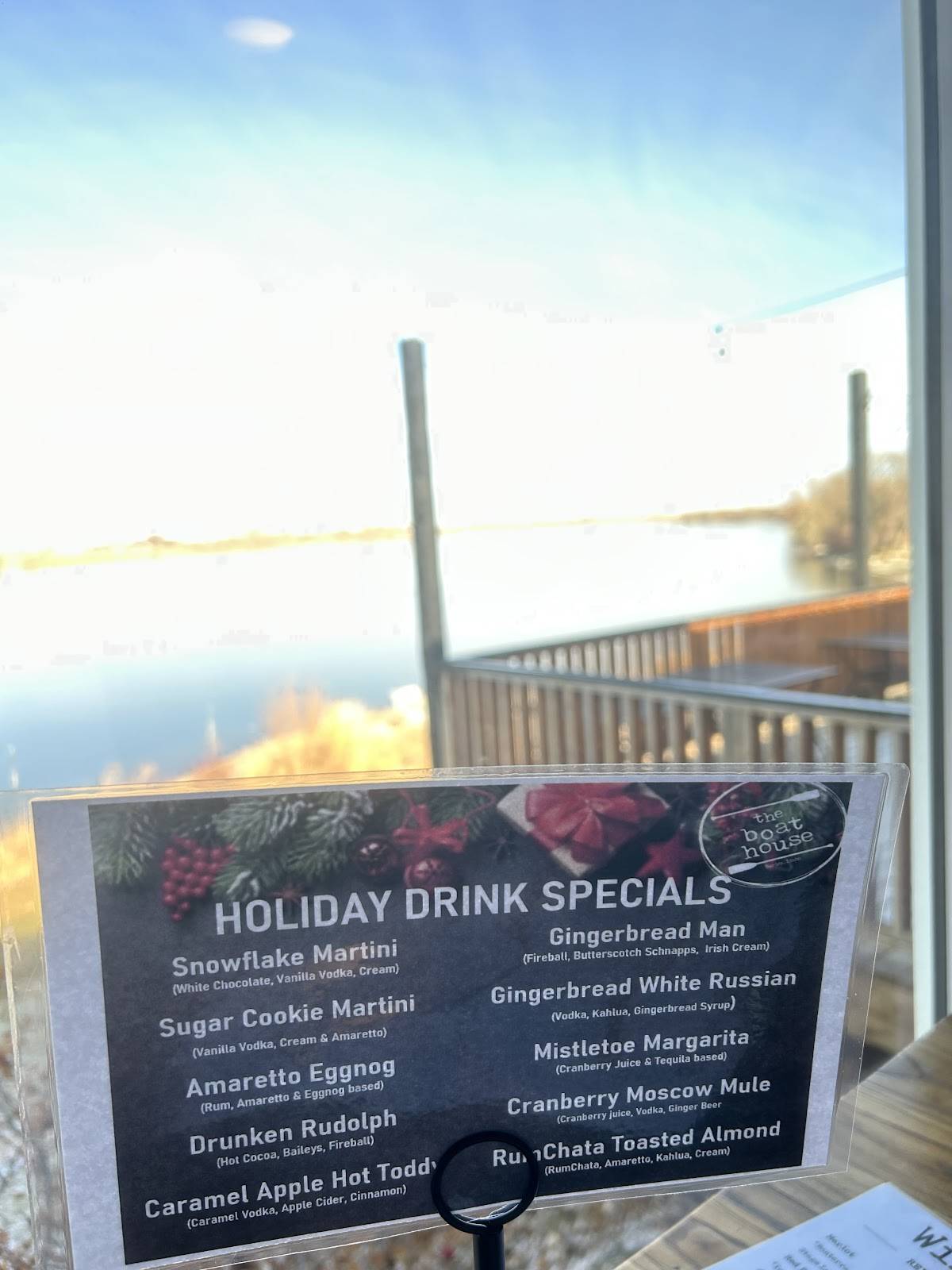 Menu at The Boathouse in Burley desserts, Burley