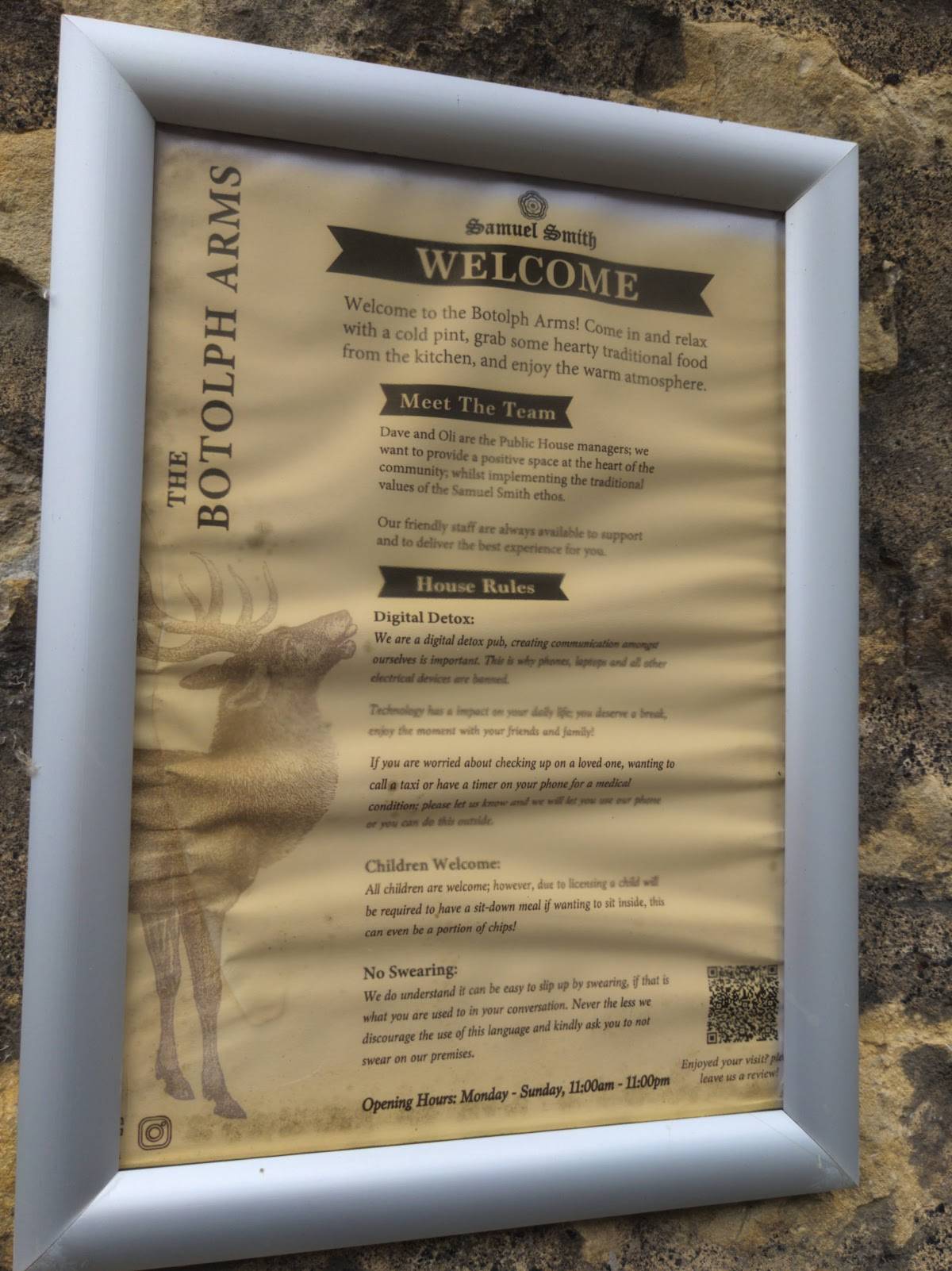 Menu at The Botolph Arms pub & bar, Peterborough