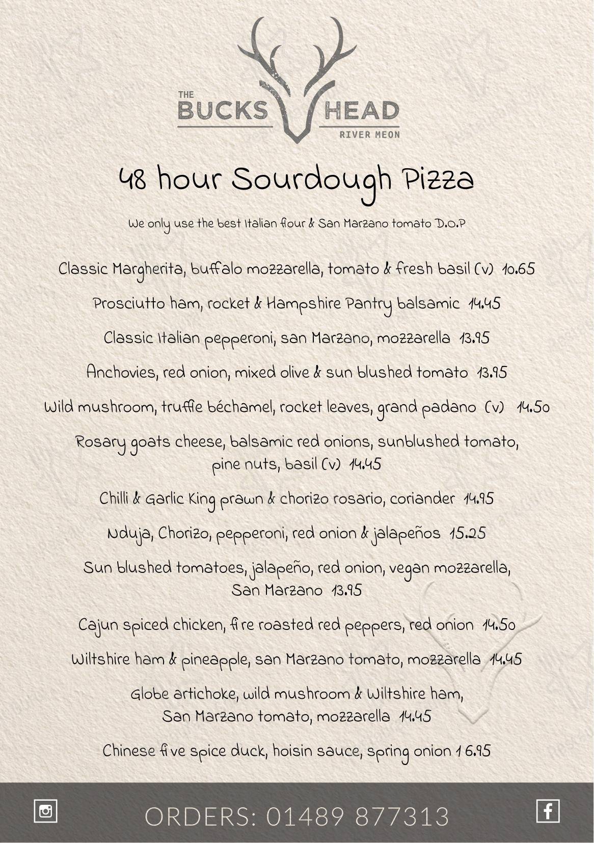 Menu at The Bucks Head pub & bar, Droxford