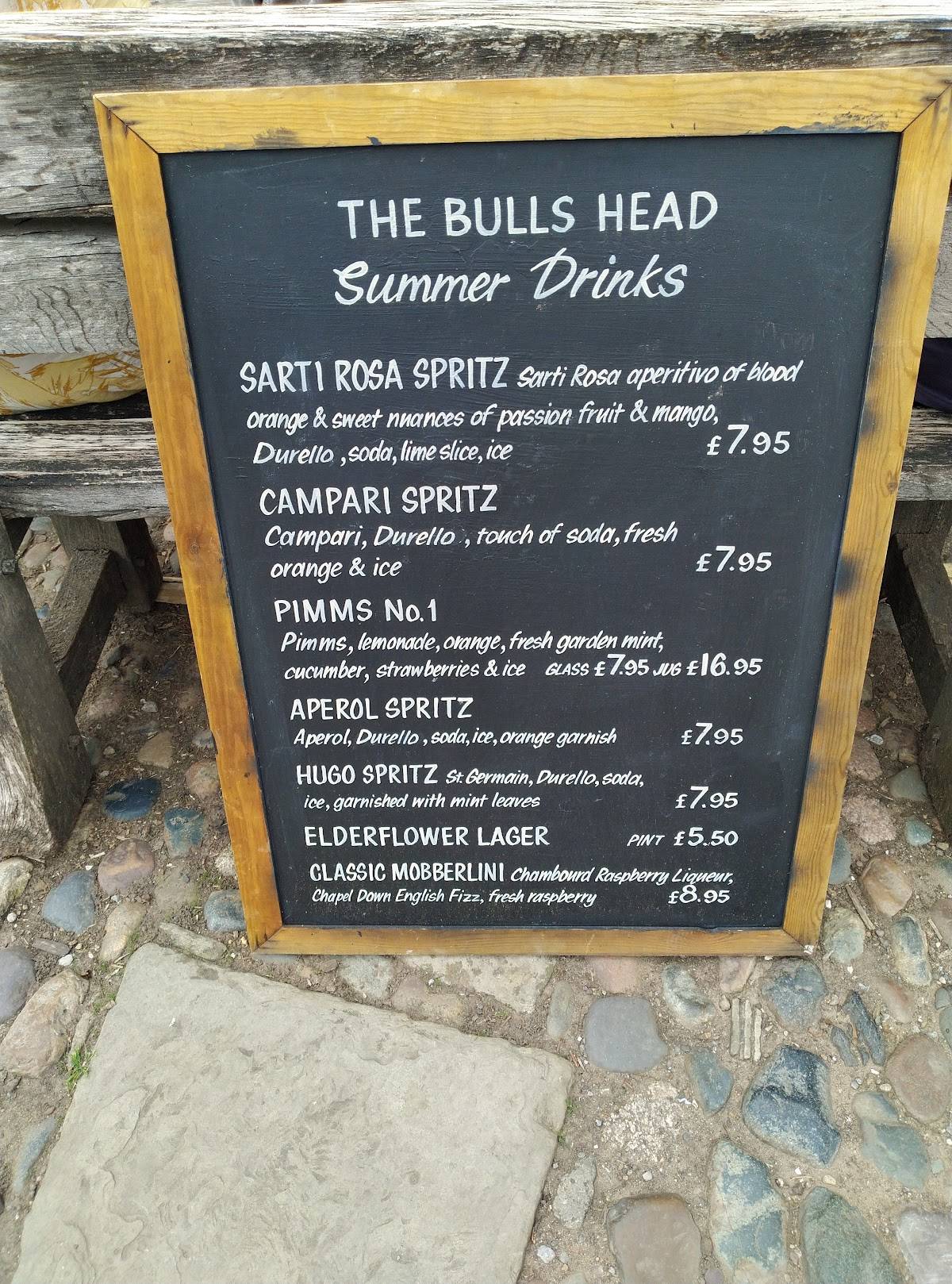 Menu at The Bulls Head pub & bar, Knutsford