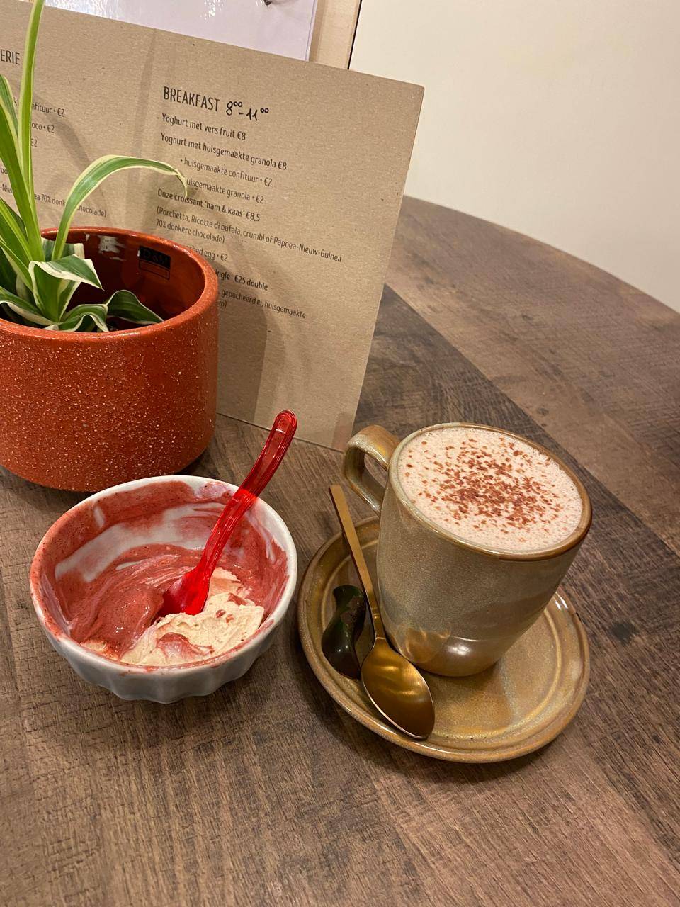 Menu at The Cacao Project, Mechelen
