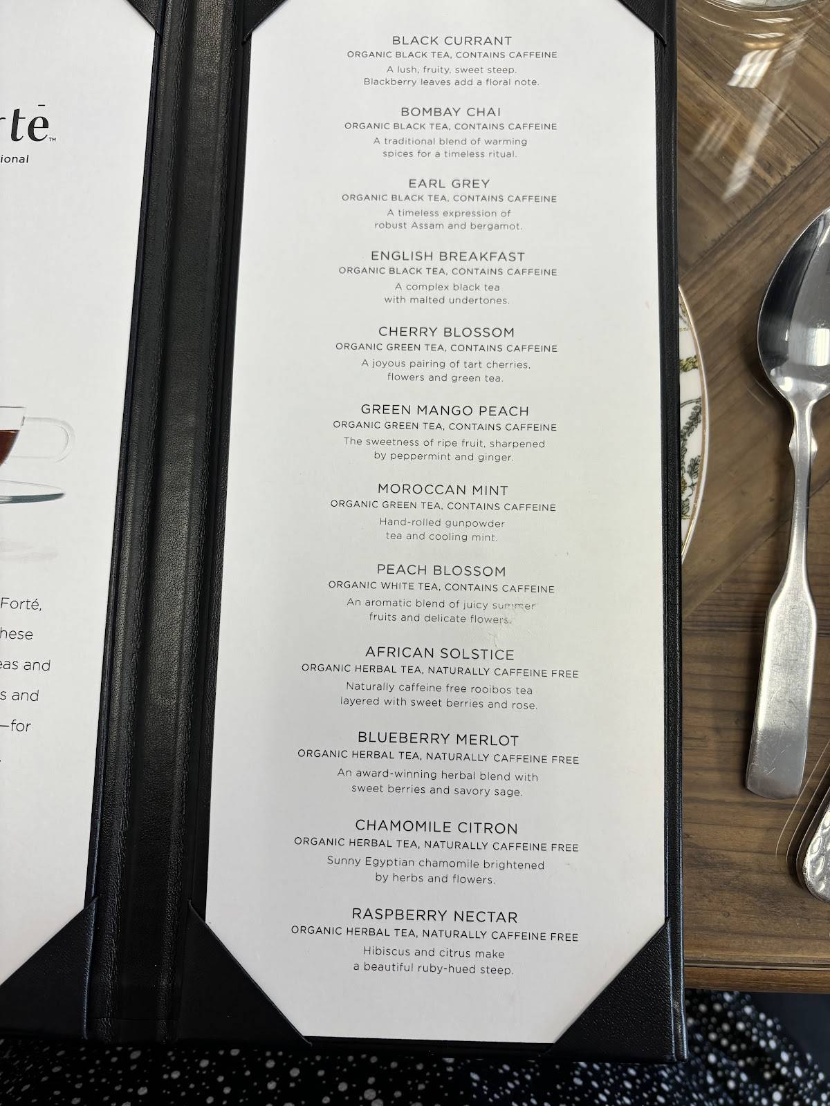 Menu at The Cobblestone Cottage restaurant, Las Vegas