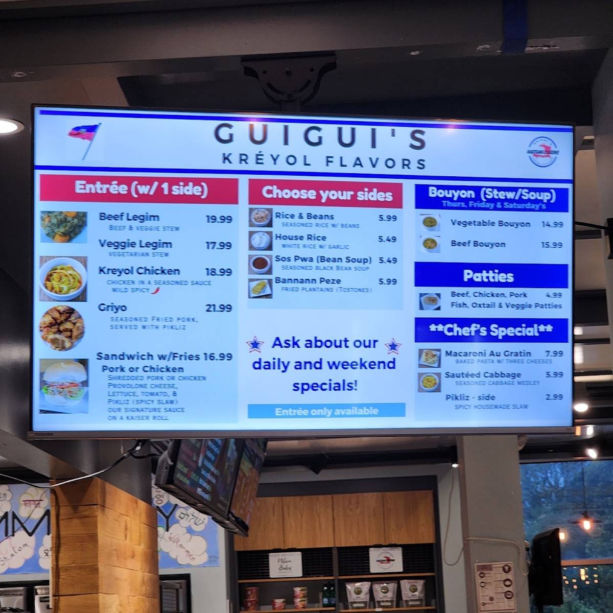 Menu at The Common Kitchen cafeteria, Clarksville