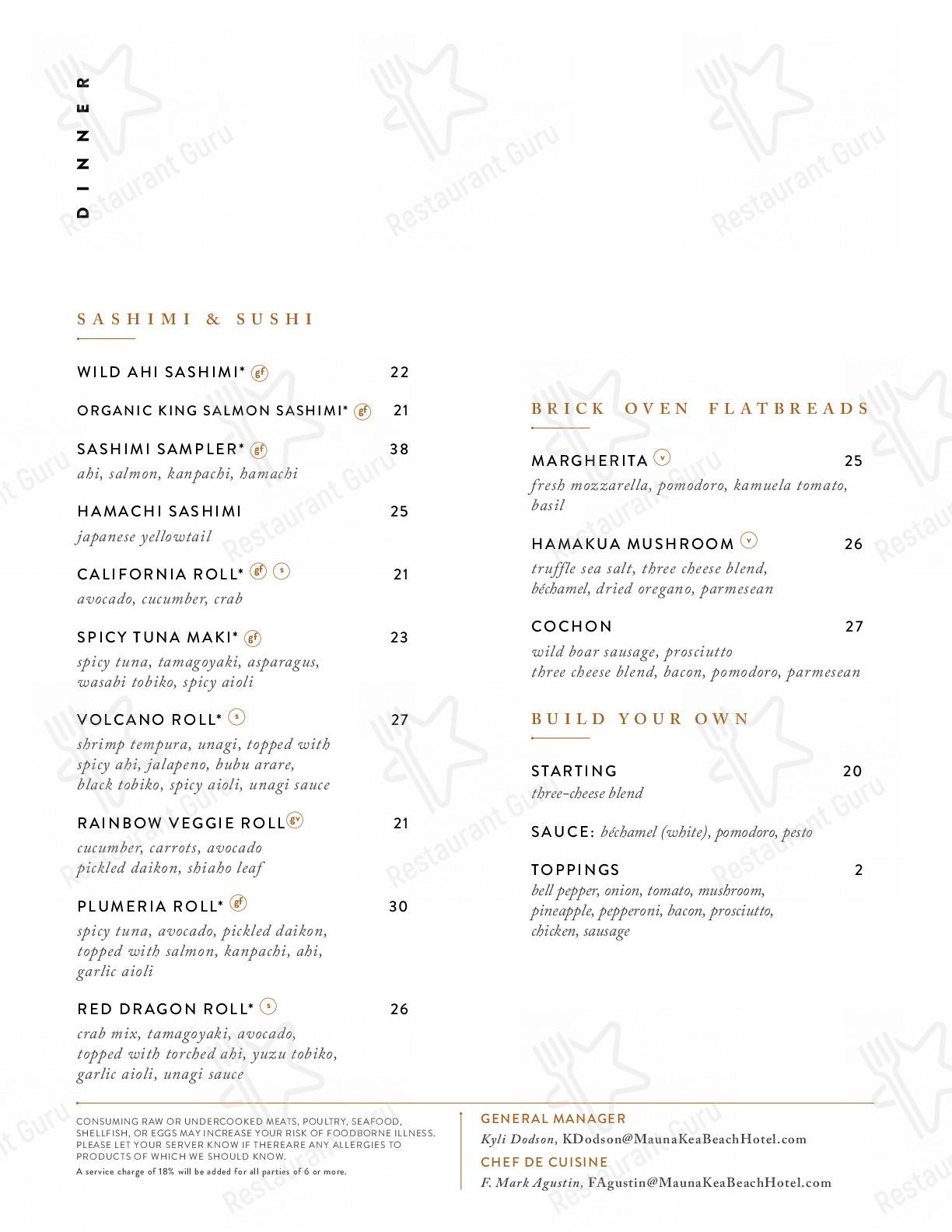Menu at The Copper Bar, Bowling Green