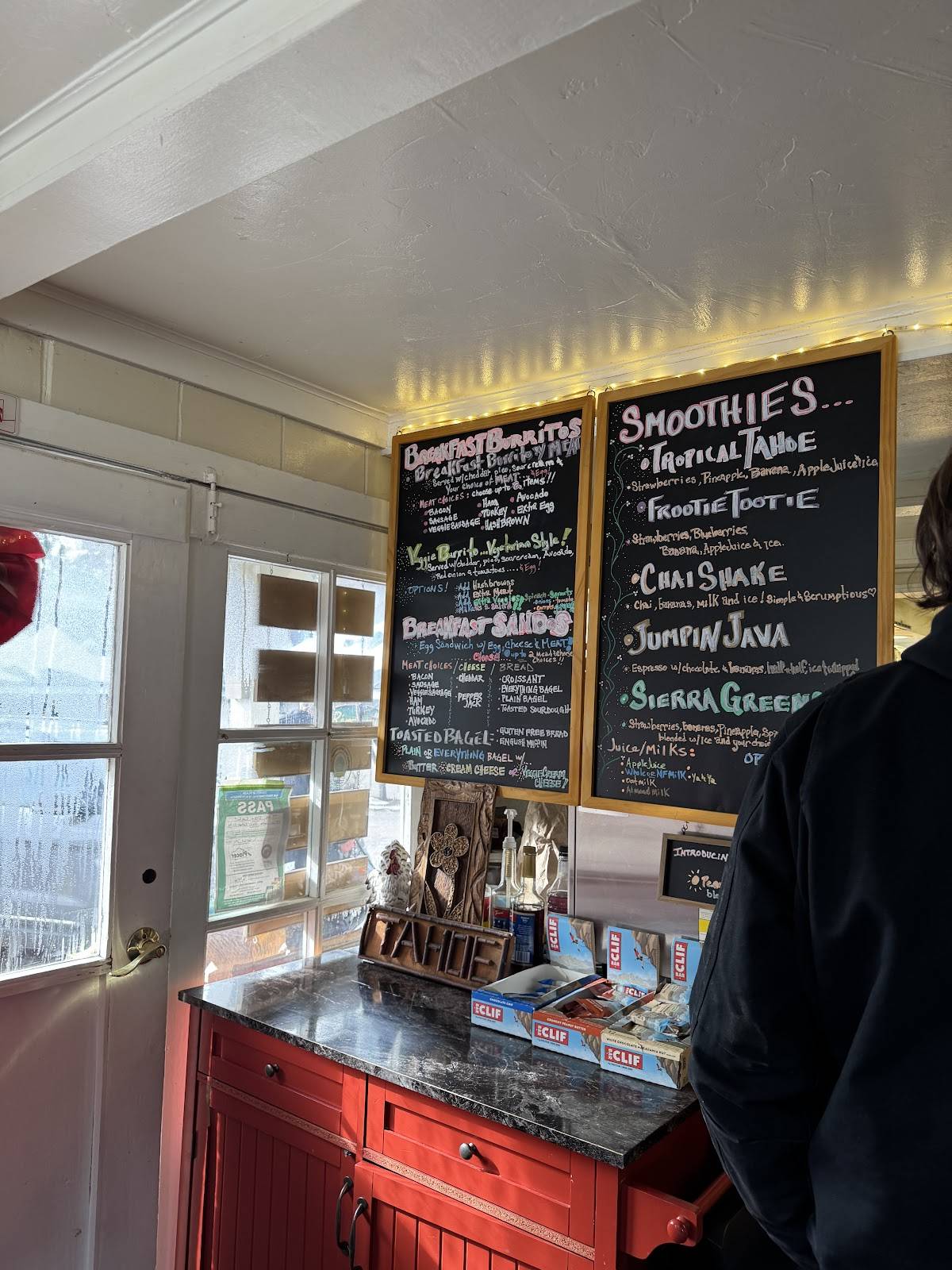 Carta de The Dam Cafe, Tahoe City