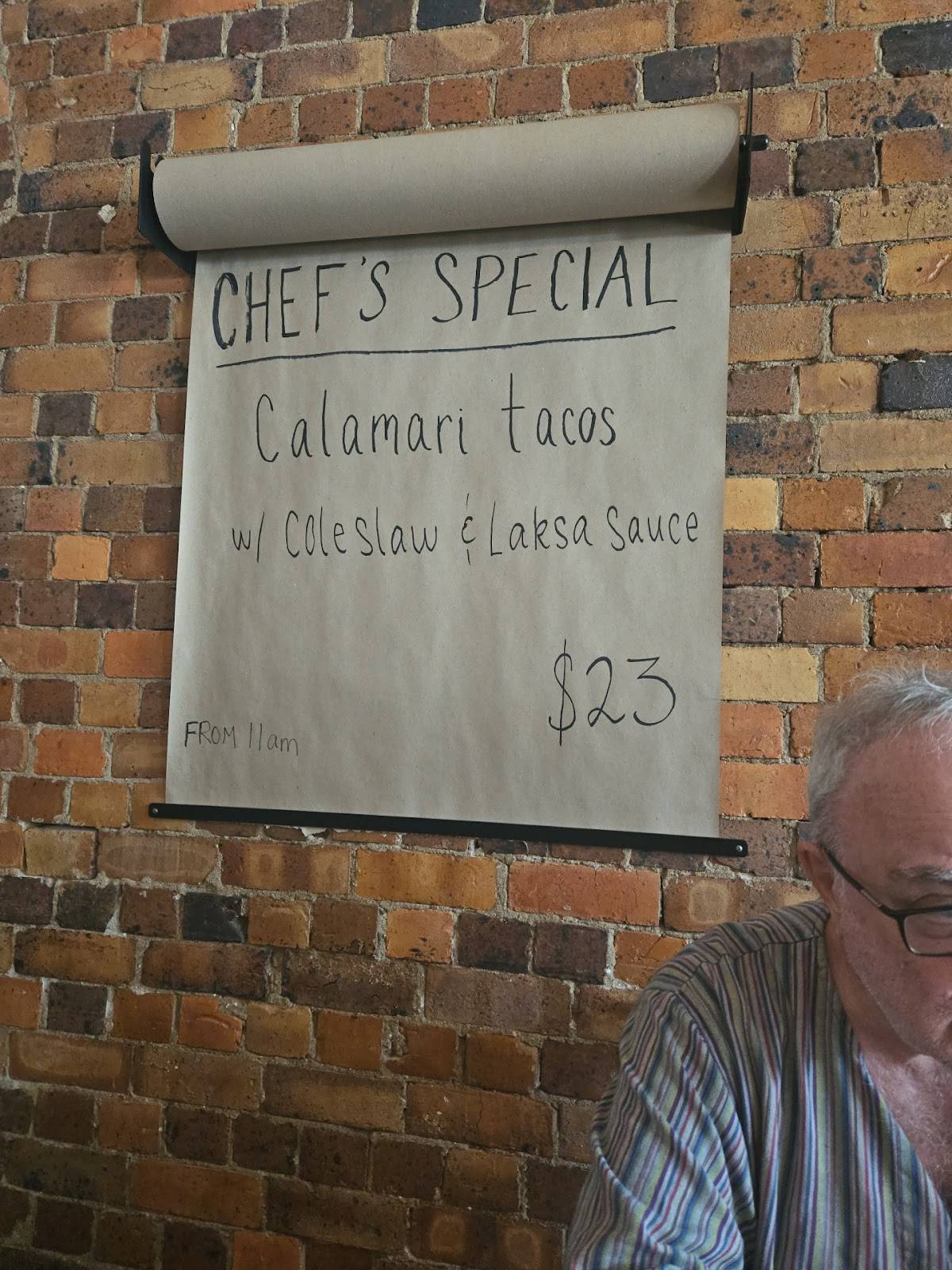 Menu at The Finch Cafe, Toowoomba City
