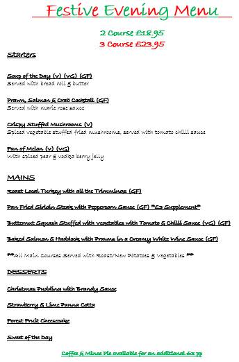 Menu at The Four Sons Inn pub & bar, Huddersfield