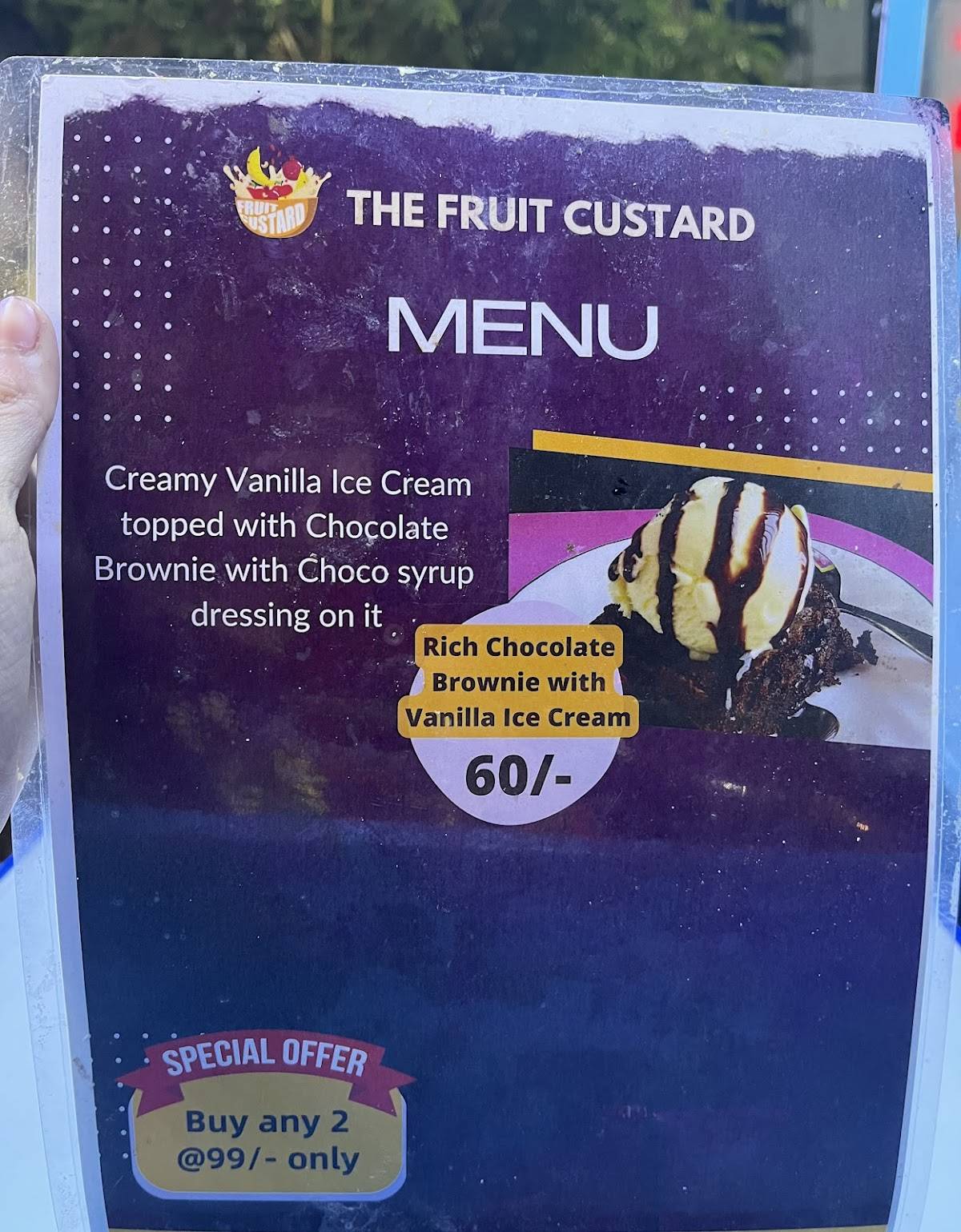 Menu at The Fruit Custard, Madinaguda, India