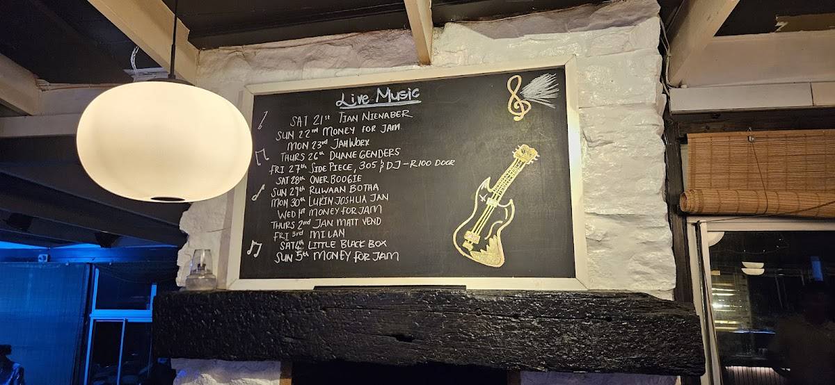 Menu at The Gecko Bar & Restaurant, Hermanus, New Harbour