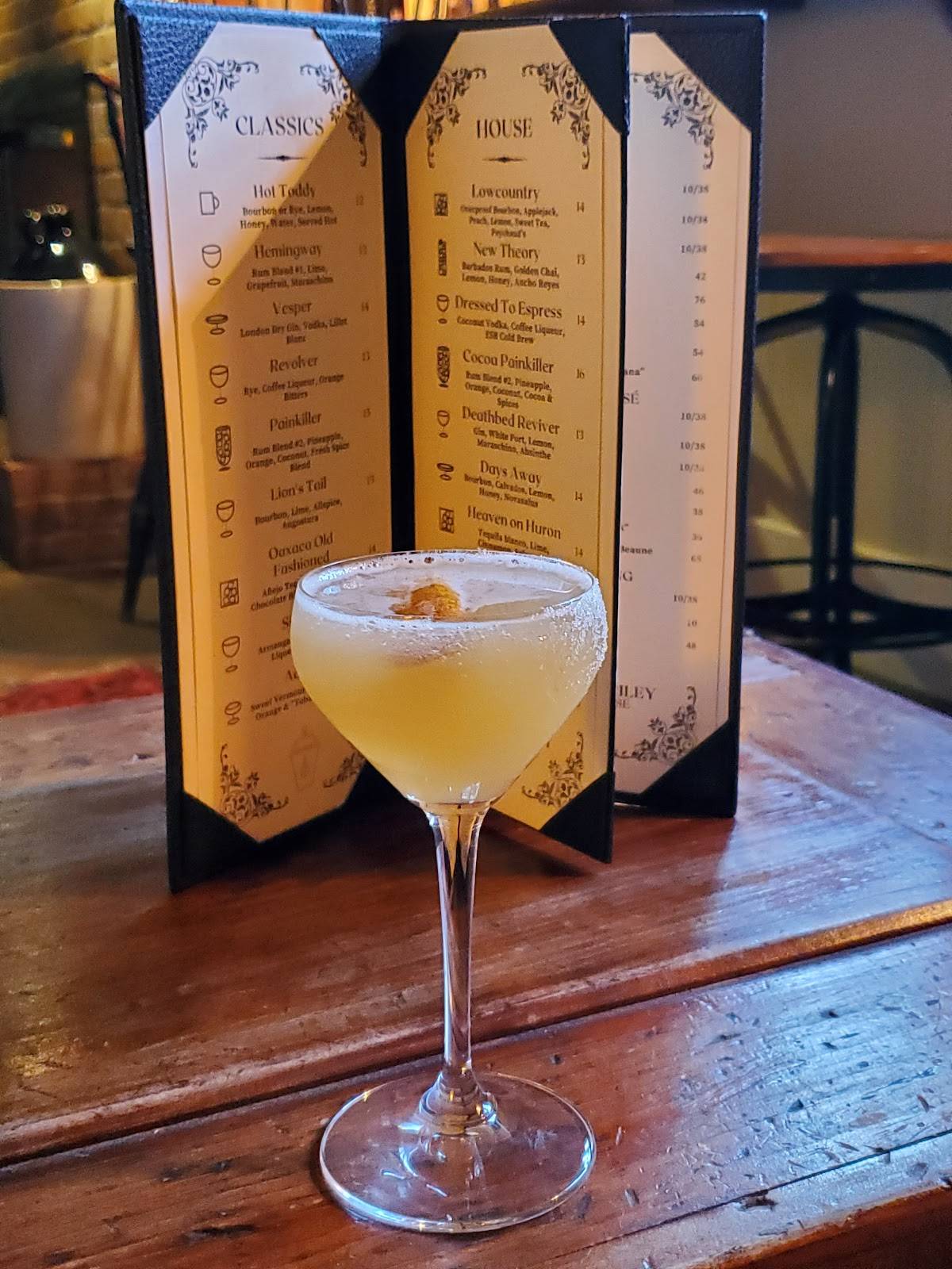 Menu at The General Riley House Speakeasy pub & bar, East Aurora