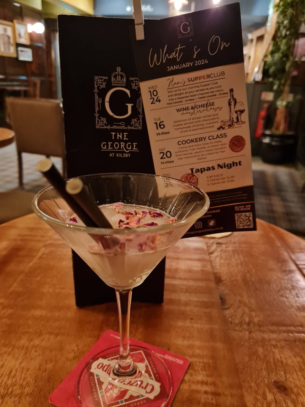 Menu at The George at Kilsby pub & bar, Rugby, Watling St