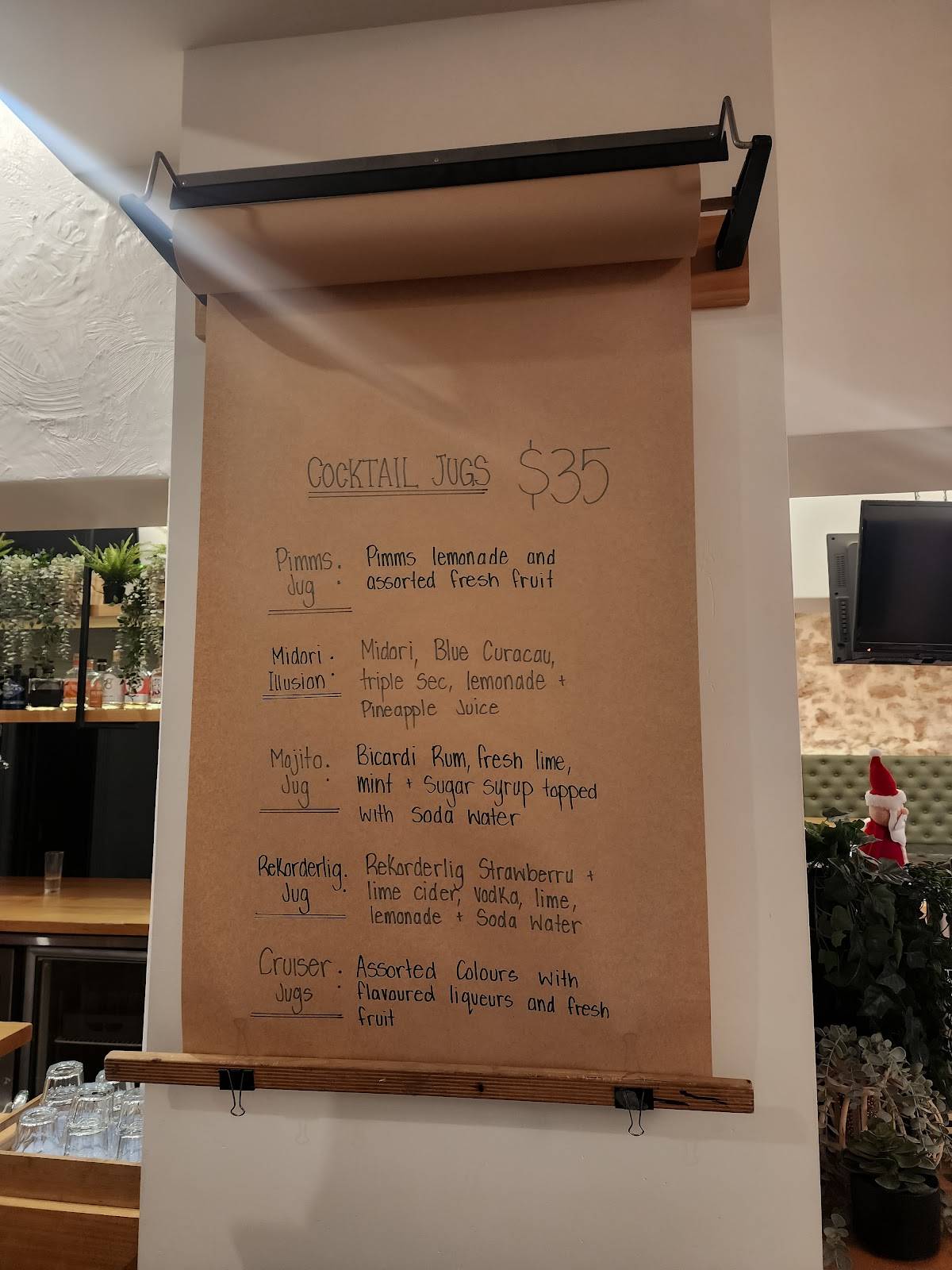 Menu at The Golden Fleece Hotel restaurant, Gawler