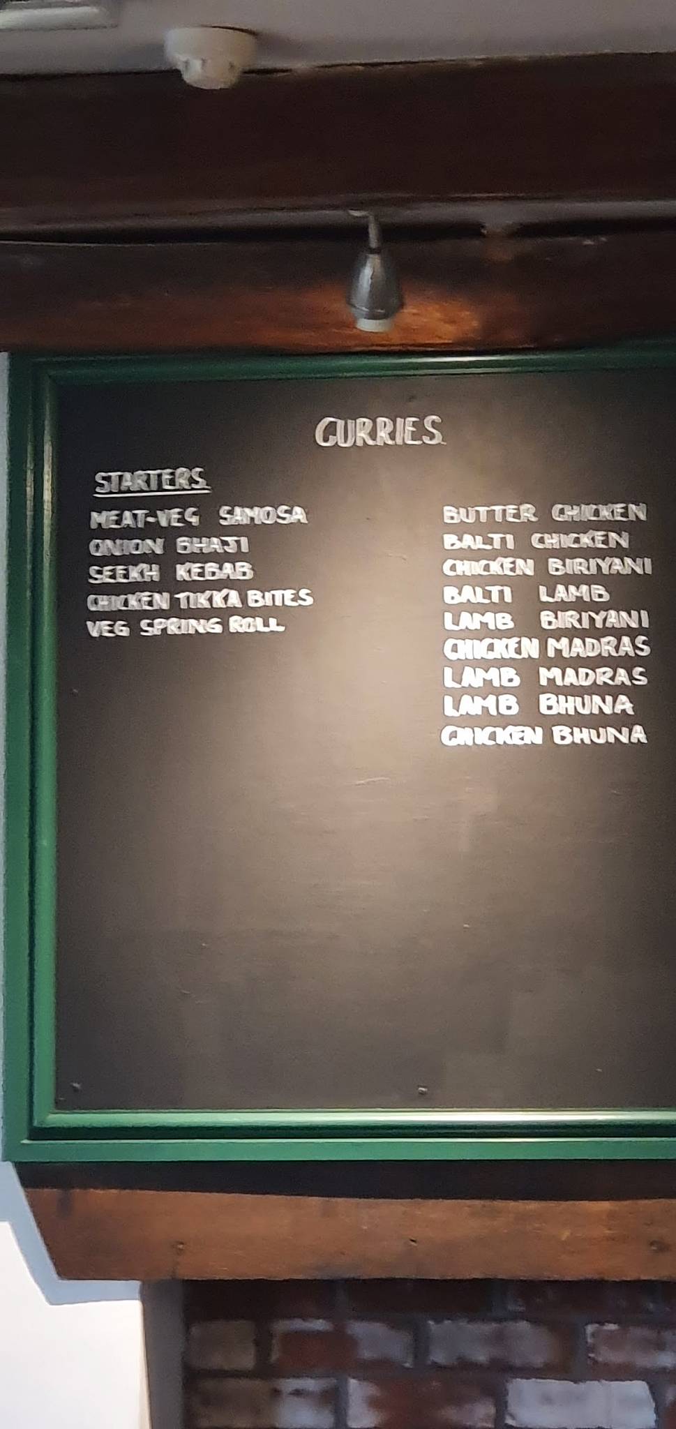 Menu at The Grafton Inn pub & bar, Hereford