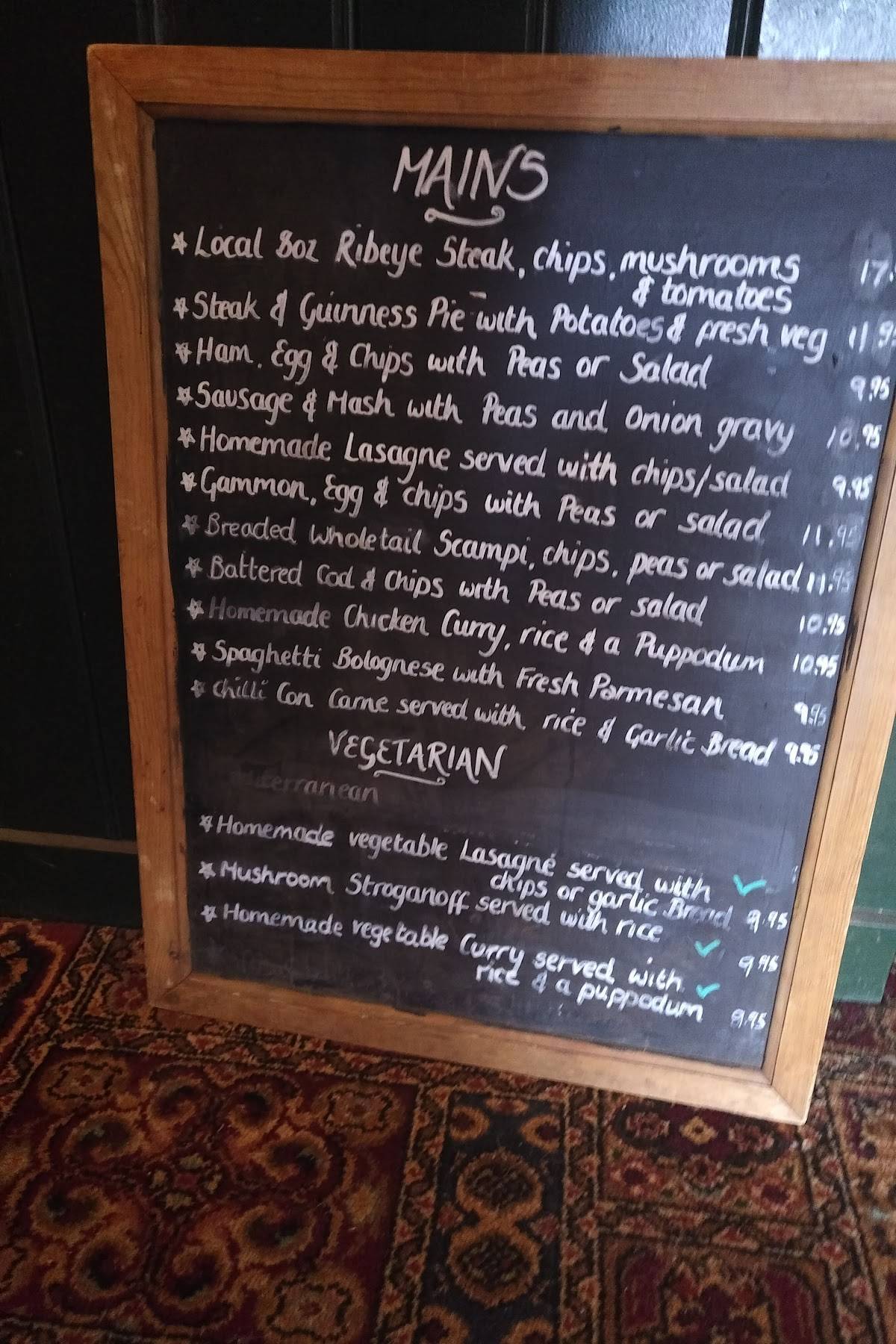 Menu at The Halfway House pub & bar, Uckfield