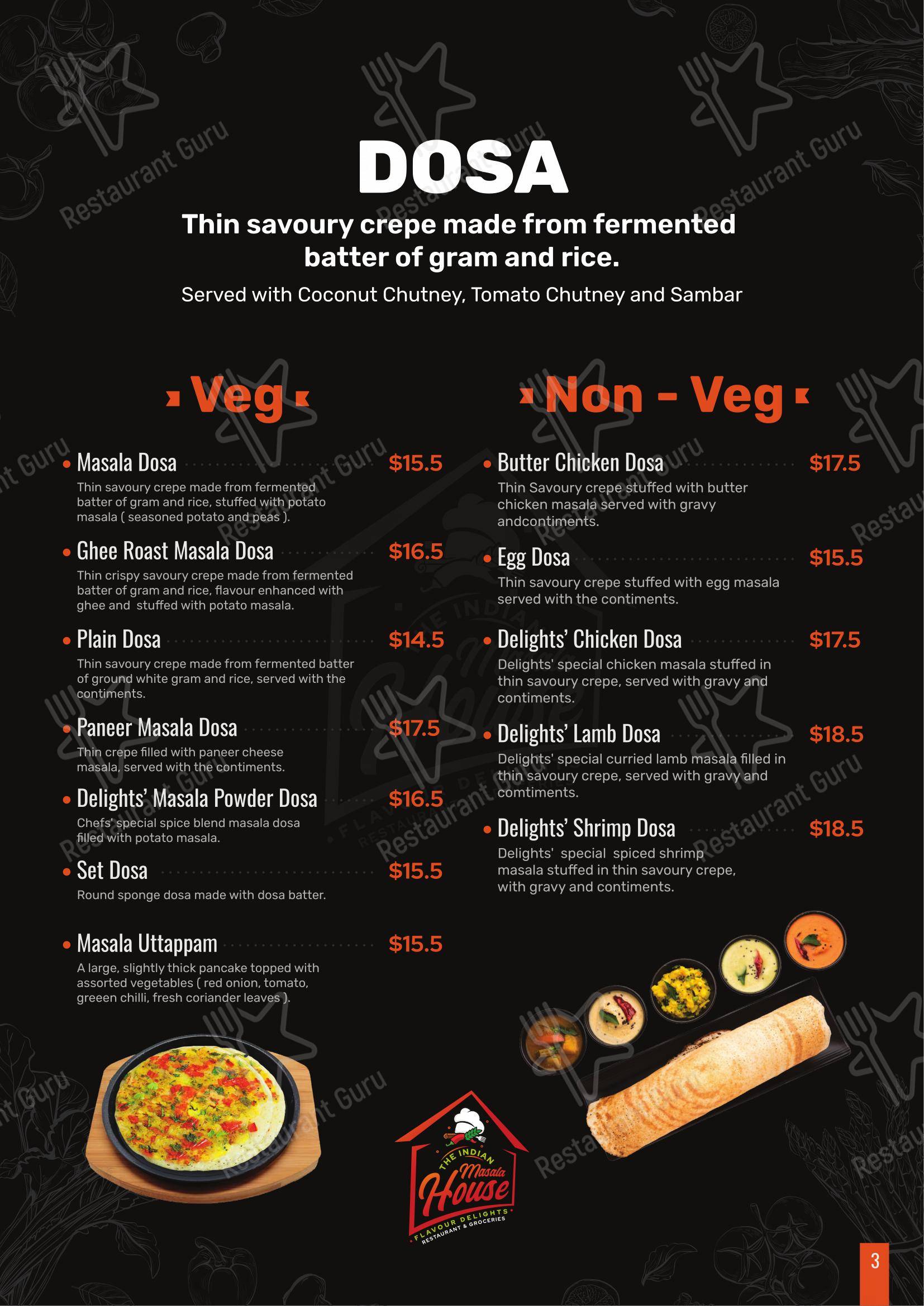 Menu at The Indian Masala House - Flavour Delights restaurant, Bridgetown
