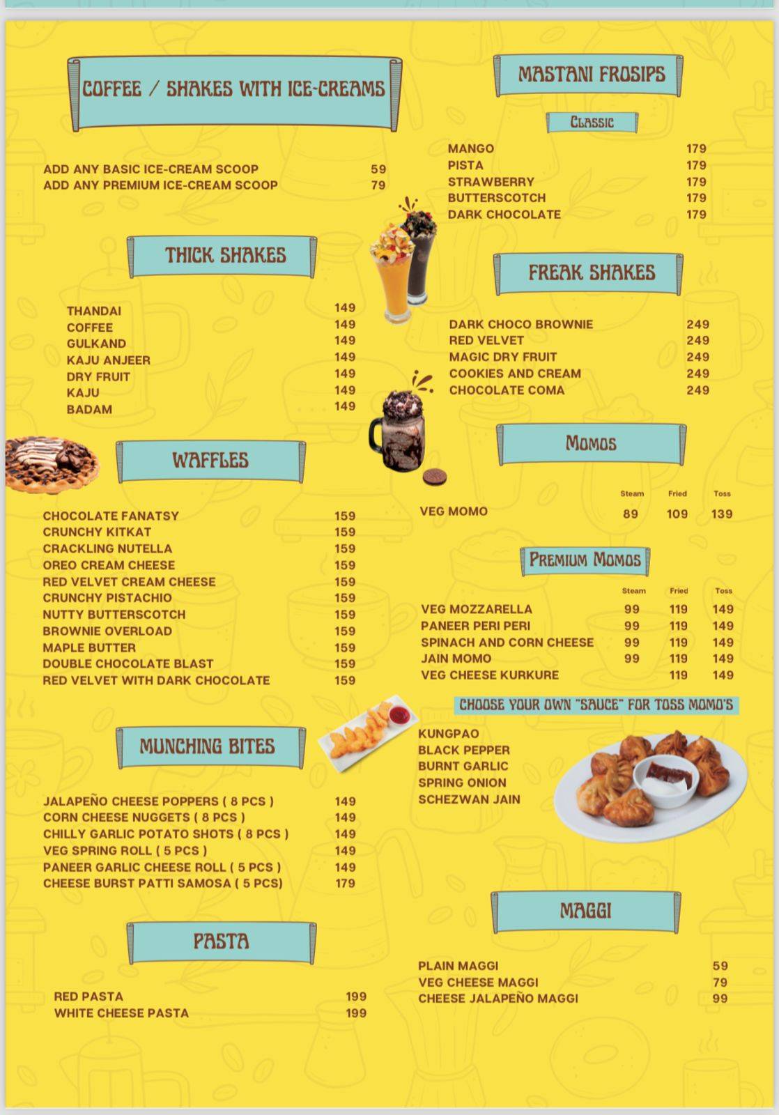 Menu at The Lalaz Cafe, Ambad