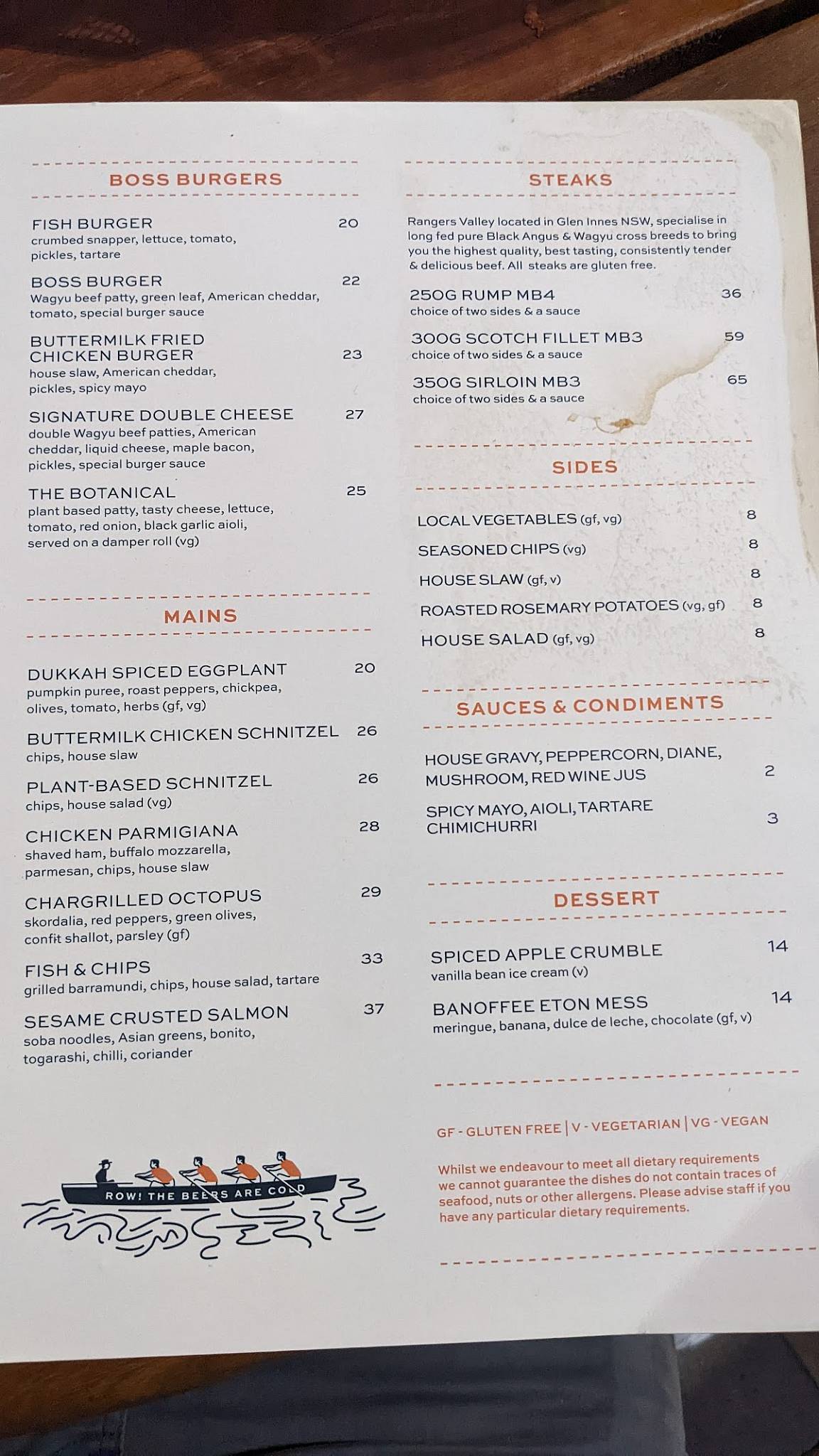 Menu at The Log Cabin pub & bar, Penrith