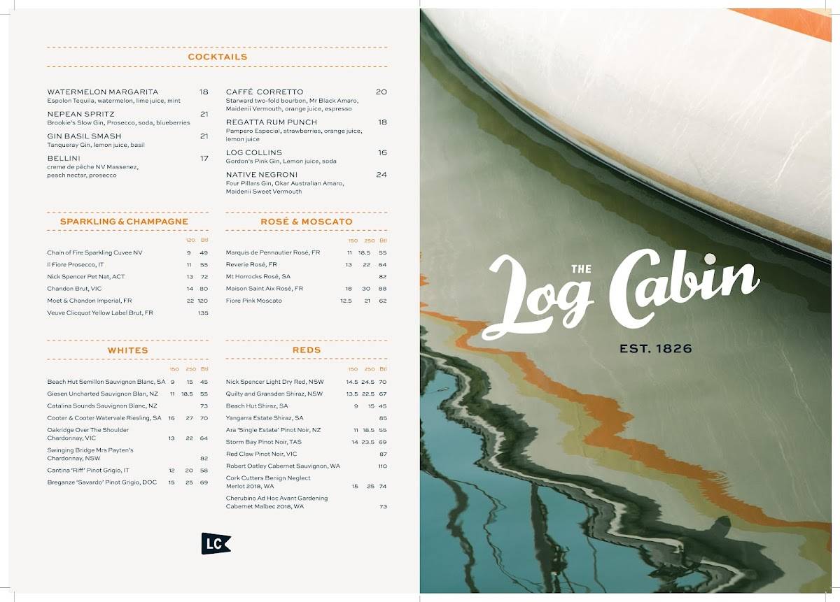 Menu at The Log Cabin pub & bar, Penrith