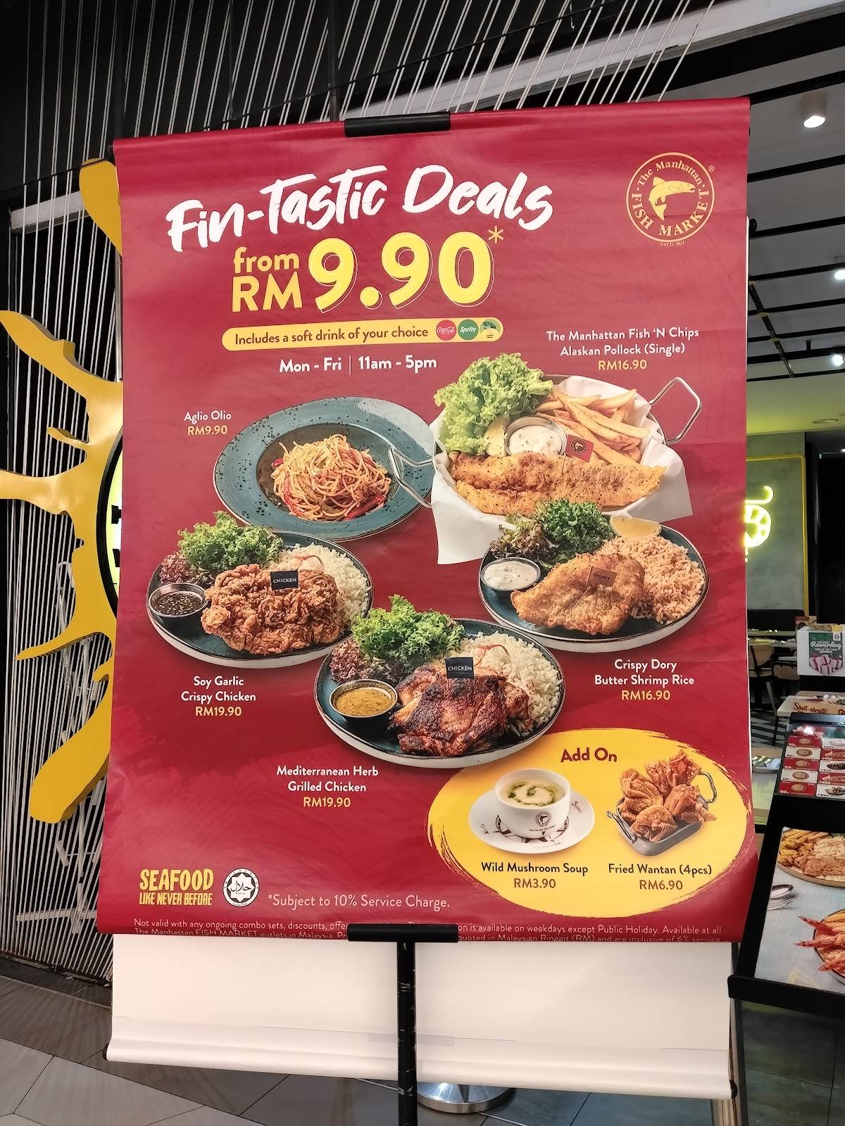 Menu at The Manhattan Fish Market @ Midvalley Megamall restaurant ...