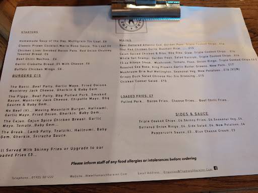 Menu at The March Hare Inn pub & bar, Worcester