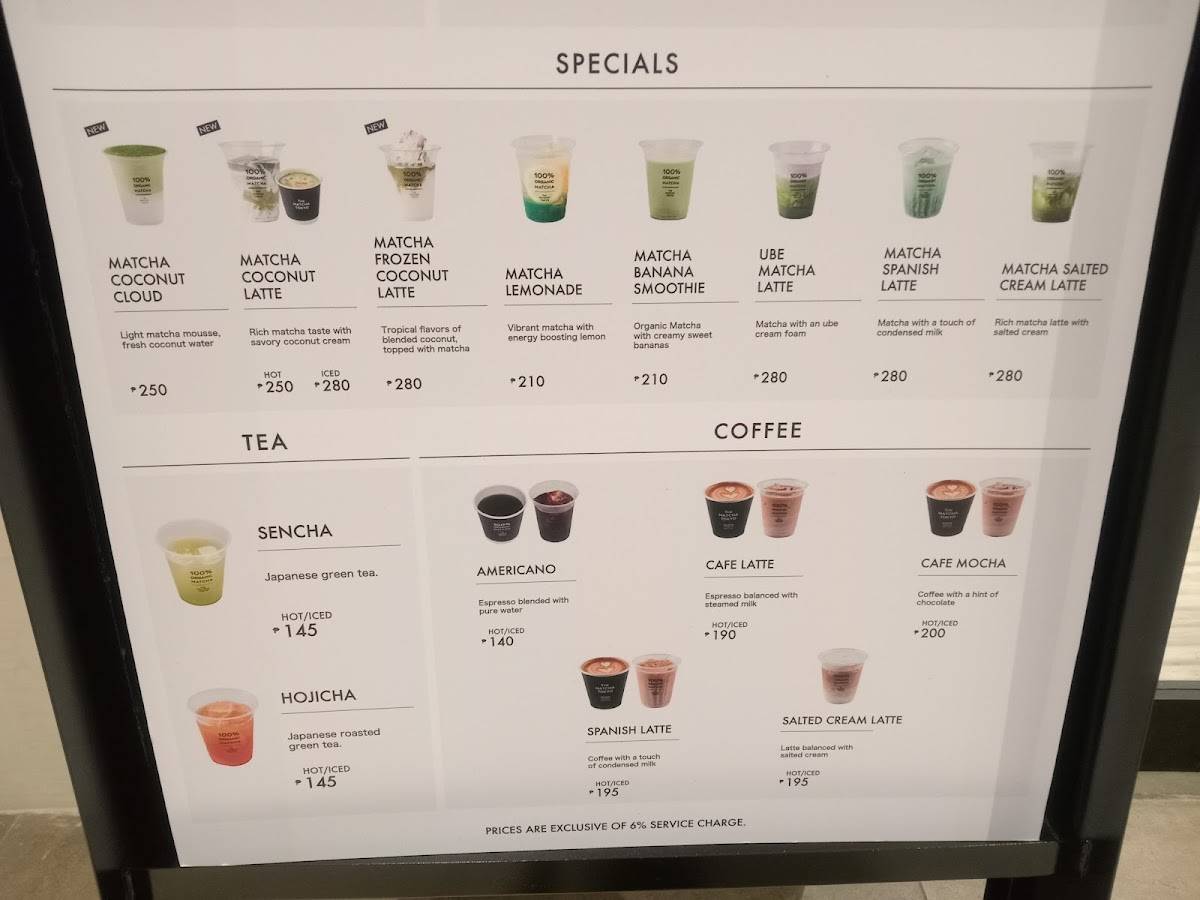 Menu at The Matcha Tokyo - Ayala Malls Vertis North cafe, Quezon City