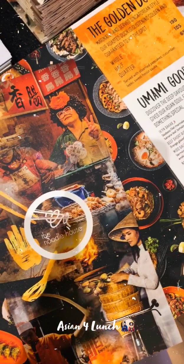Menu at The Noodle House restaurant, Dubai, Burjuman Shopping Centre